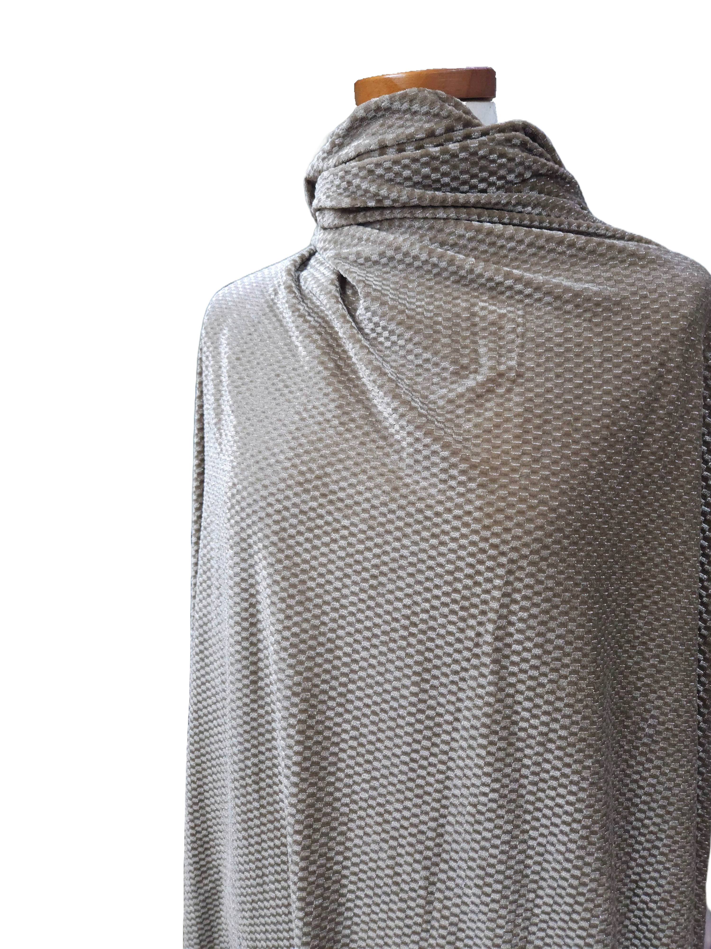 Solid Metallic Velvet Spandex Polyester Metallic Knit Fabric - FYD1720 ...
