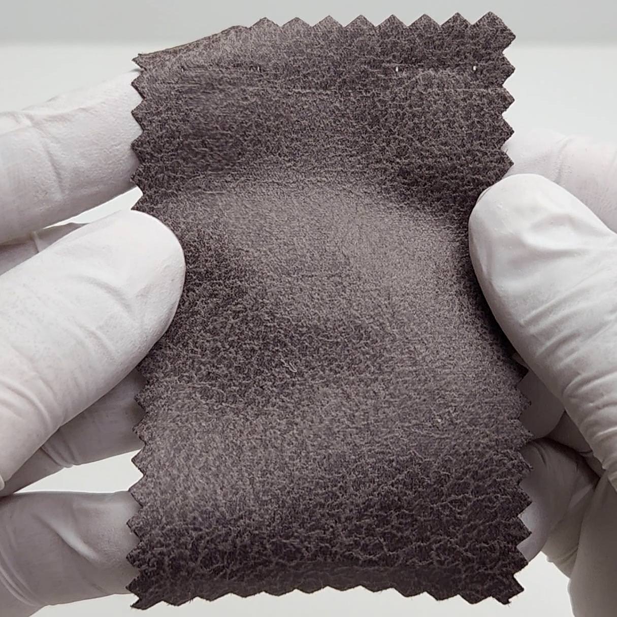 Crack Leather Polyester Woven Fabric - FAB1588